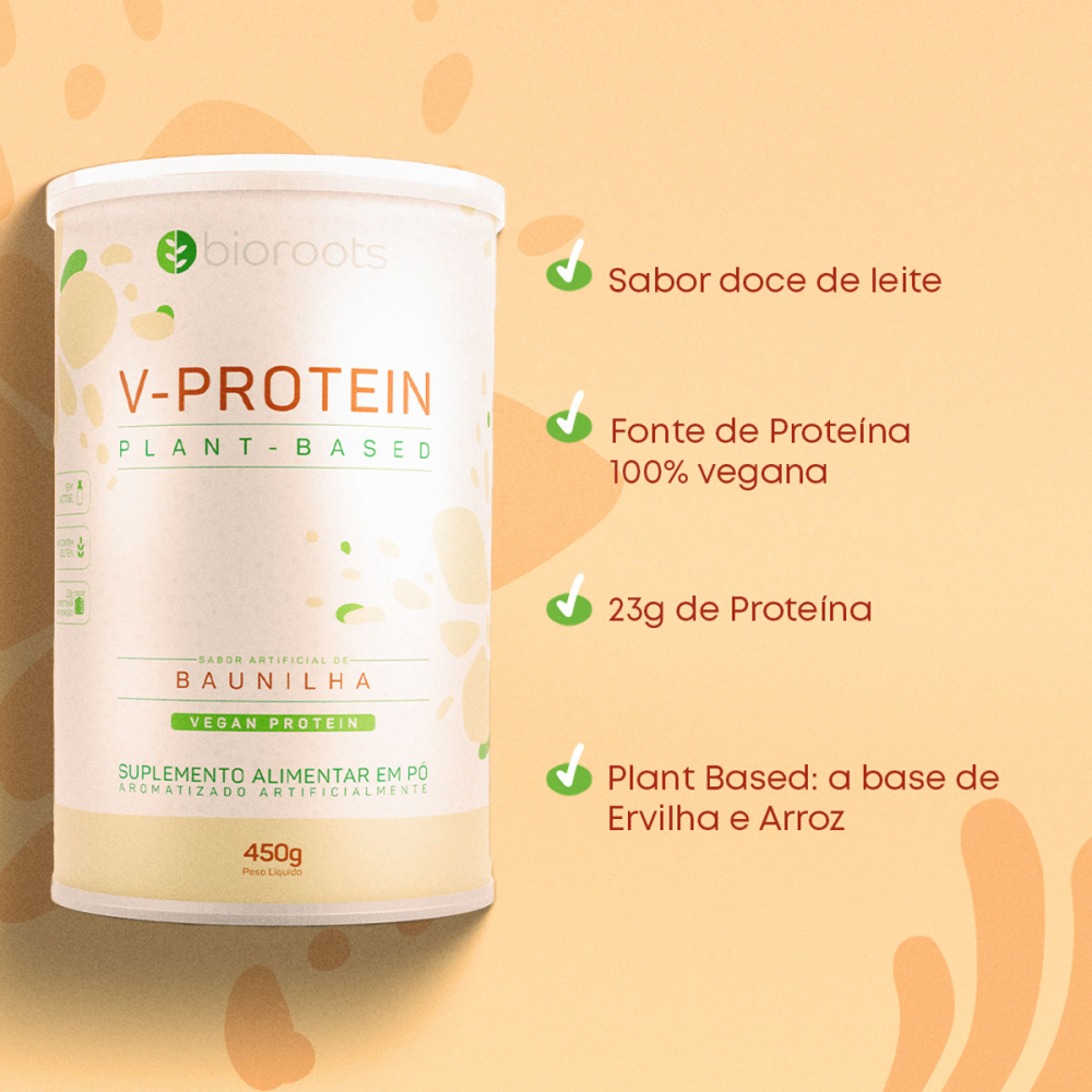 V-protein Plant Based - 450g - Bioroots