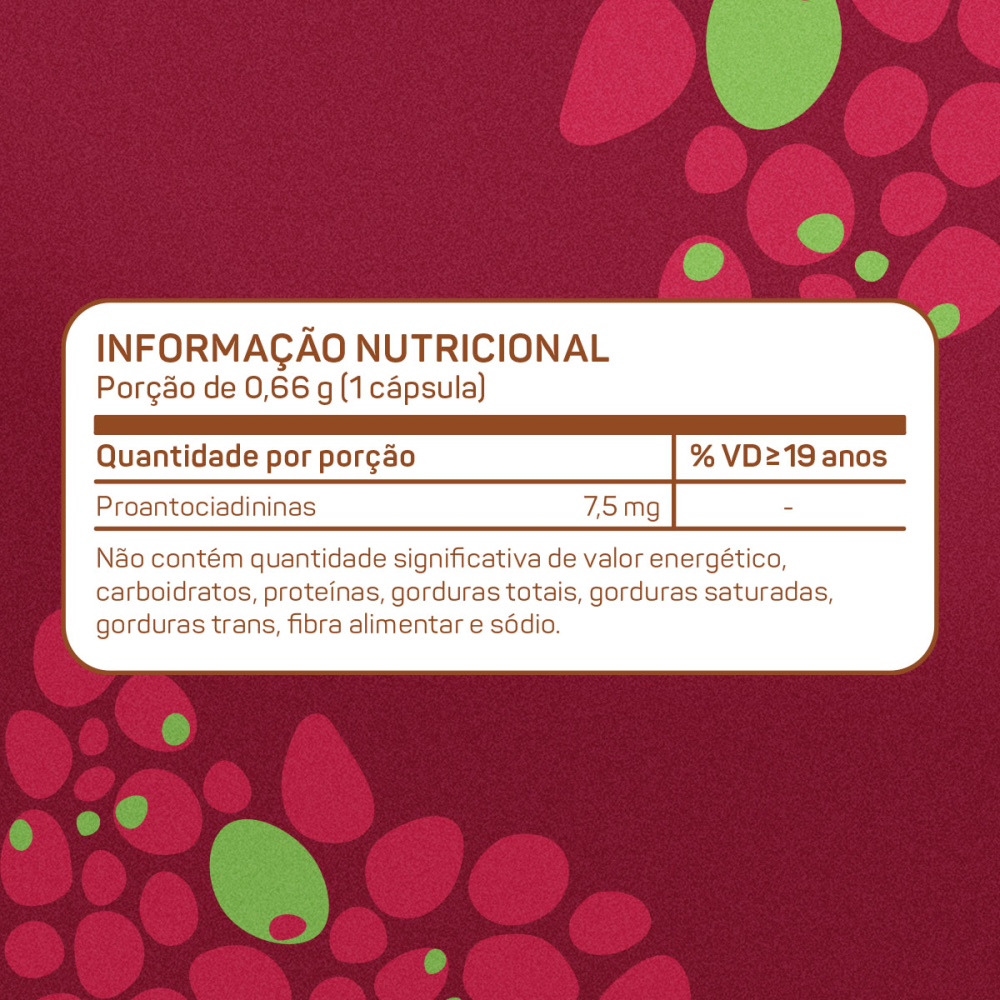 Cranberry Pacran 500mg com 60 Unidades - Bioroots