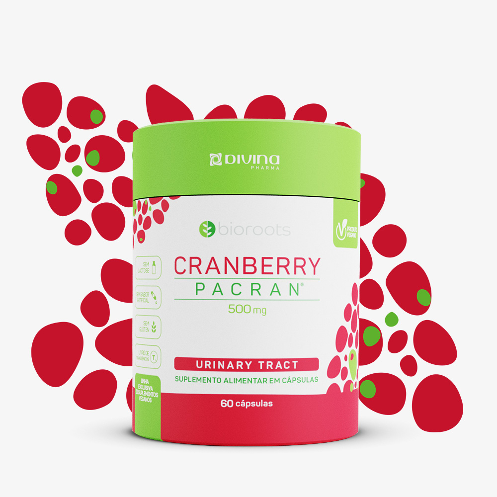 Cranberry Pacran 500mg com 60 Unidades - Bioroots